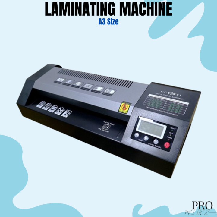 ProPRINTZ- CUYI Laminator Hot Cold Reverse Function 220v Heavy Duty ...