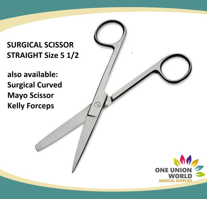 Surgical Straight Scissor Size 5 1/2 Surgical Scissor Medical ...