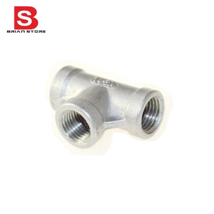 Female thread Three TEE Joint Pipe Connection 304 Stainless Steel ...