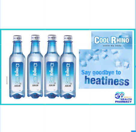 Cool Rhino O2 Cooling Water (350ml x 4) | Lazada