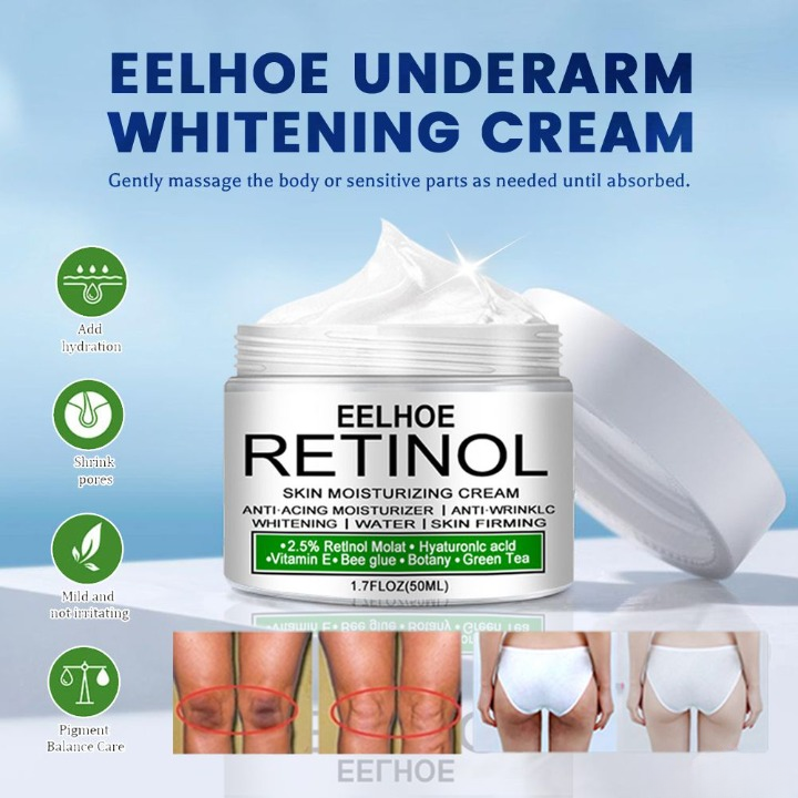 EFFECTIVE EELHOE Retinol Body Whitening Cream Suitable For All Body Dark Parts Anti-aging Anti ...
