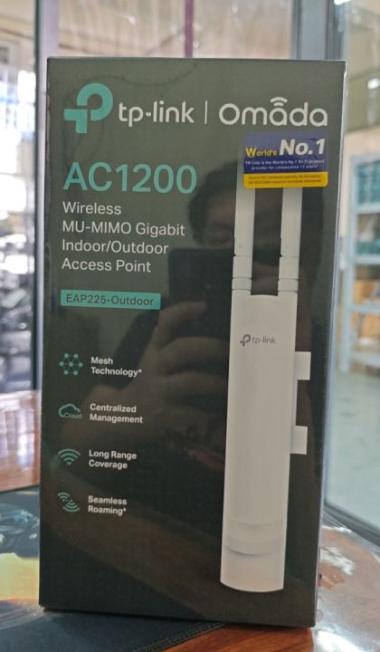 TP-Link EAP225-Outdoor AC1200 Wireless MU-MIMO Gigabit Indoor/Outdoor ...