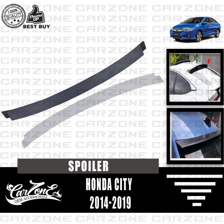 Honda City 2014-2019 Rear Roof Trunk Spoiler (Matte Black) | Lazada PH