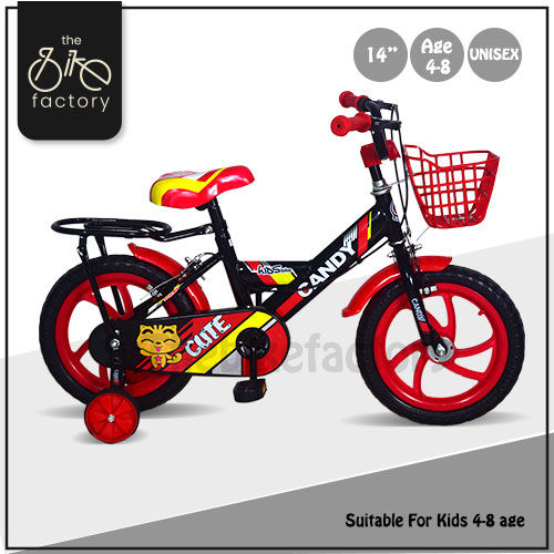 14 Inch Bicycle Candy For Kids Age 4-8 Basikal Kanak Kanak 4 -8 Tahun ...