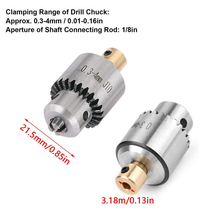 Micro Motor Drill Chuck Mini Electric Drills Chucks 1/8in Shaft ...