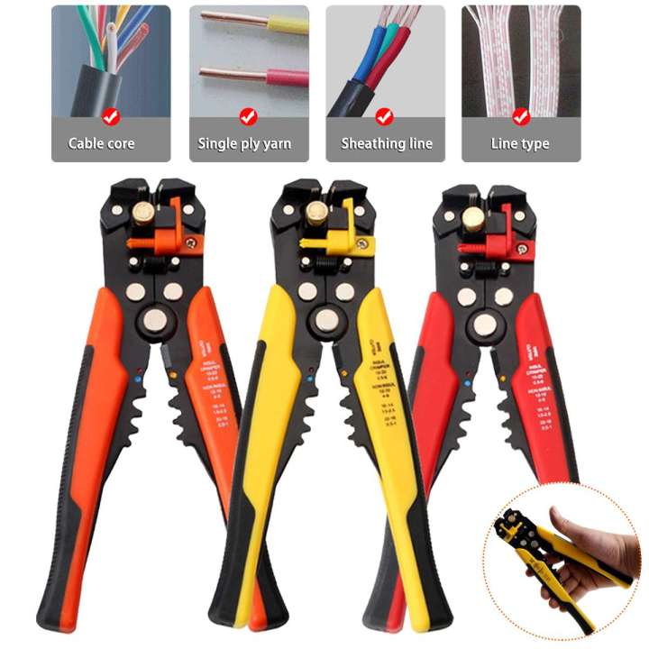 5 IN 1 Wire Stripper Clamp Adjustable Stripping Length Wire 0.2 to 6mm ...