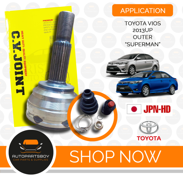 JPN CV JOINT "CONSTANT VELOCITY" OUTER FOR TOYOTA VIOS 2013UP SUPERMAN ...