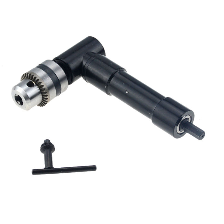 90 Degree Right Angle Chuck Drill Adapter 8mm Hex Shank Drill Chuck ...