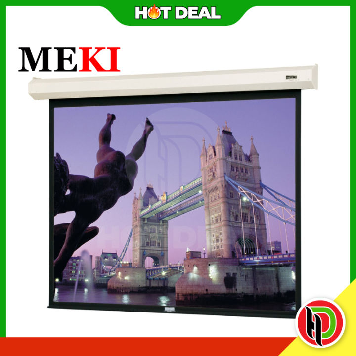 Hotdeal Meki 70" x 70" ( 6x6 ) Motorized Projector Screen With Remote ...