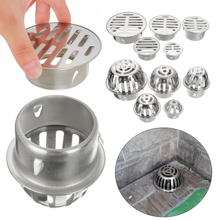 🔥🔥【COD+IN STOCK】Outdoor Durable Stainless Steel Round Rain Pipe Cap ...