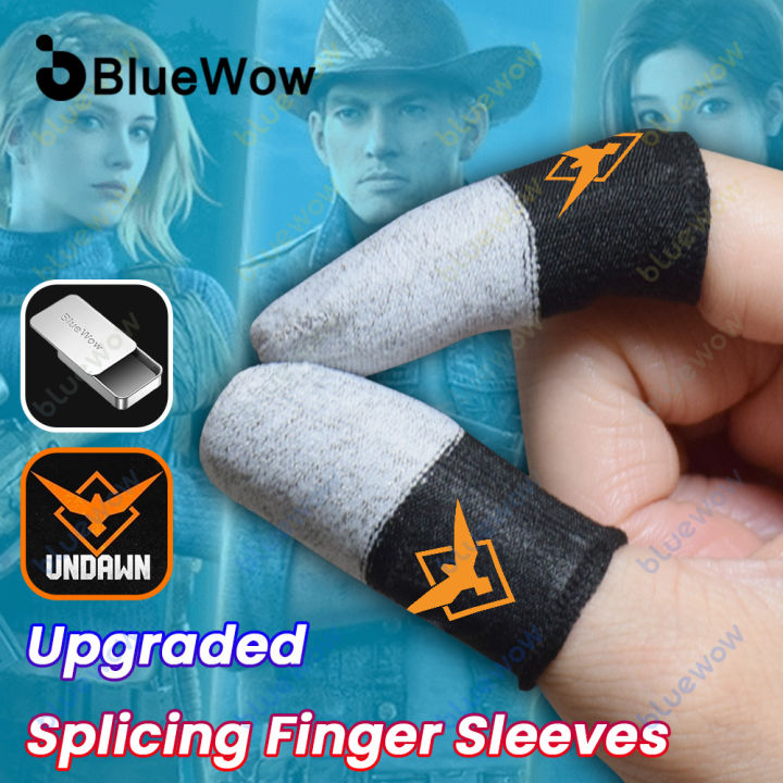 [Undawn] BlueWow Gaming Finger Sleeves,100% Visible Silver Fibers,Just ...