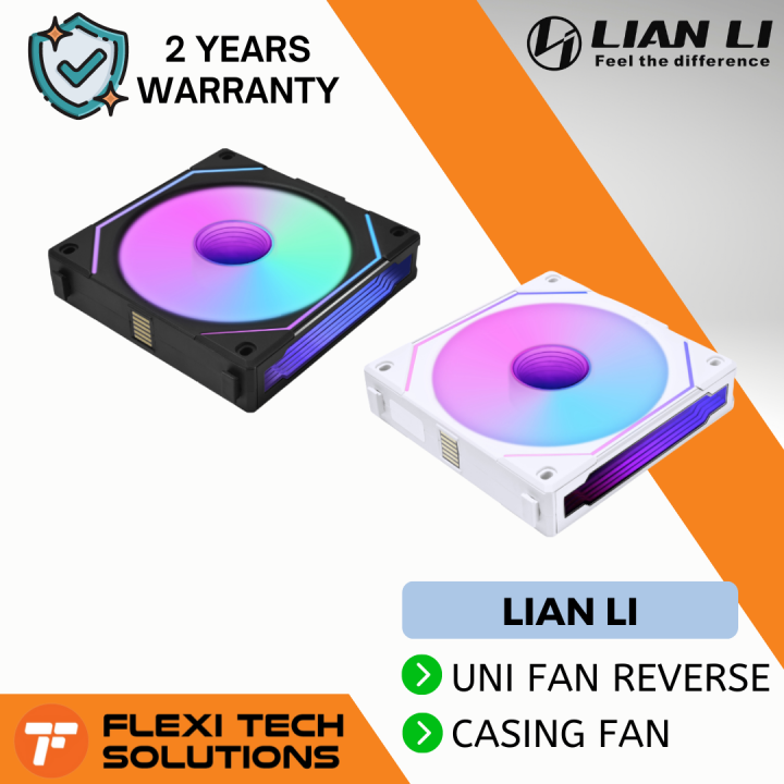 Flexi Tech LIAN LI UNI FAN SL-INFINITY REVERSE BLADE Black & White ...