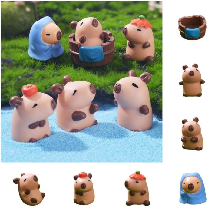 TURHA สัตว์ capibara ของเล่นรูปคาลิปบาร่า ฟิกเกอร์ การจำลองแบบจำลอง ...