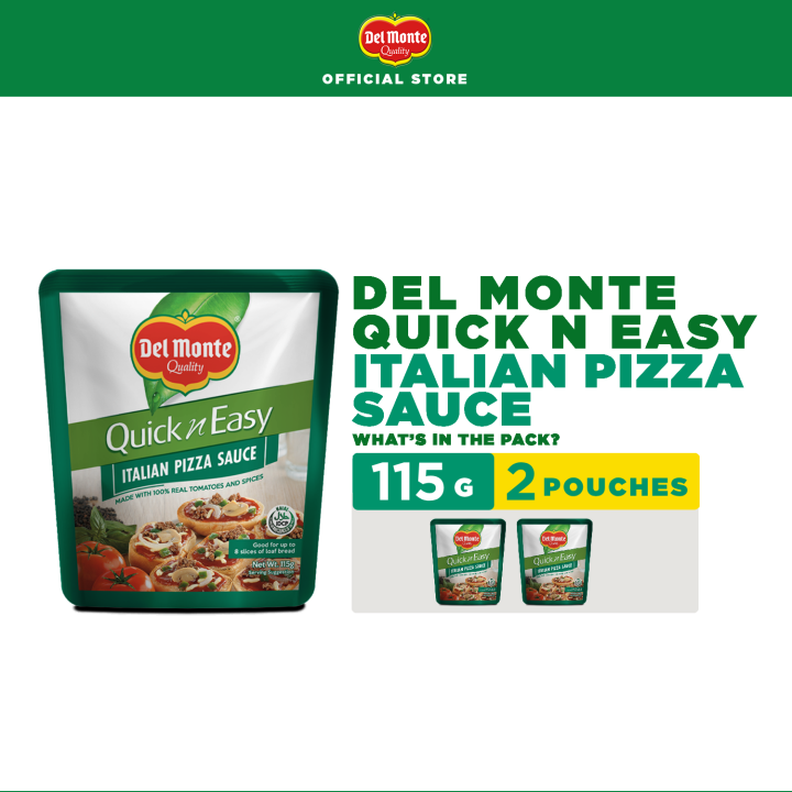 DEL MONTE Quick n Easy Italian Pizza All-in-One Recipe Mix - 115g x2 ...