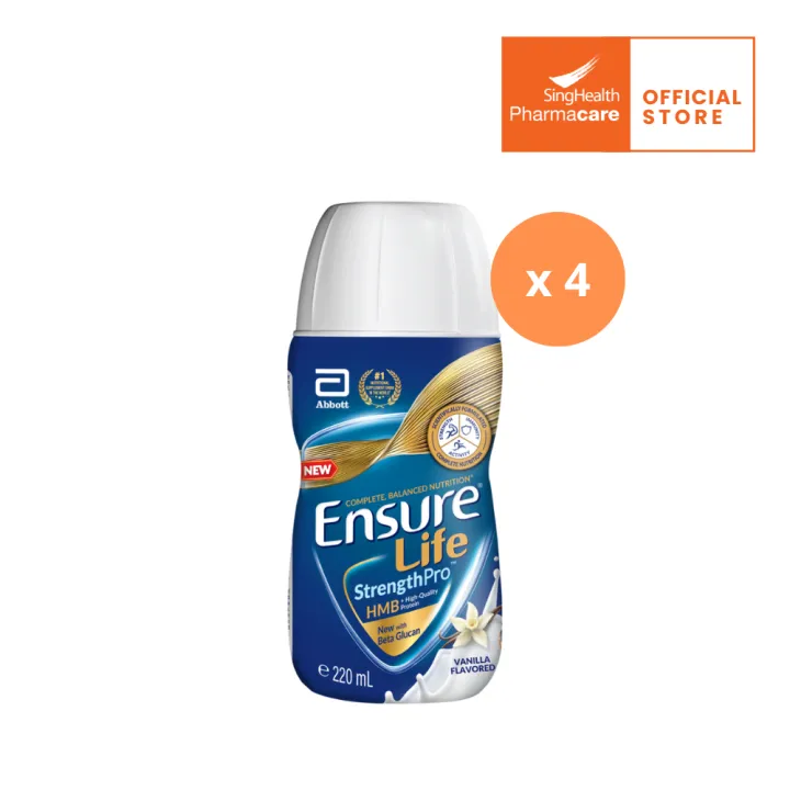 Abbott Ensure Life Strength Pro Liquid Vanilla 220ml x 4 | Lazada Singapore