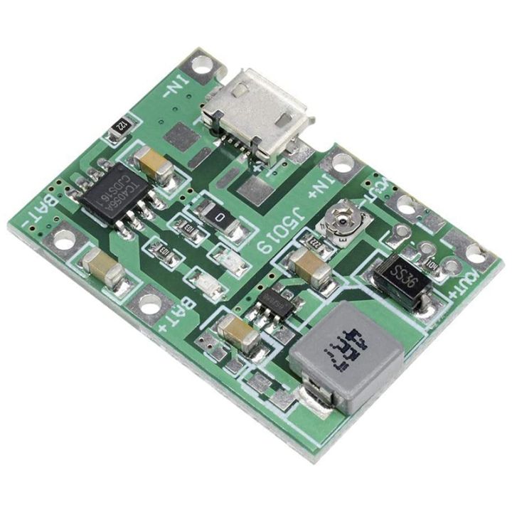 (QAPE) 5 Pcs 2A USB 18650 Lithium Li-Ion Battery Charger Module Boost 3 ...