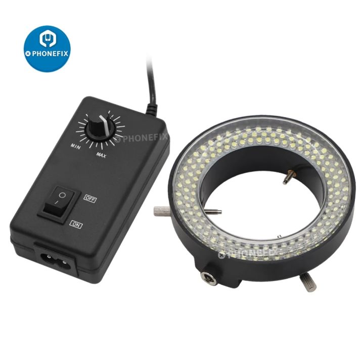 144 60 LED Ring Light Adjustable 0-100% Illuminator Lamp for STEREO ...