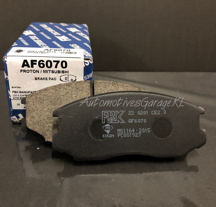FBK - FRONT BRAKE PADS - PROTON SAGA 12V / SAGA ISWARA / WIRA 1.3CC ...
