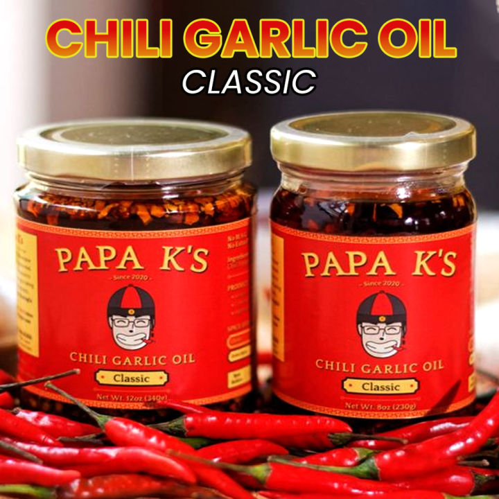 Magen Papa K's Chili Garlic Oil | Classic 230g and 340g | Lazada PH
