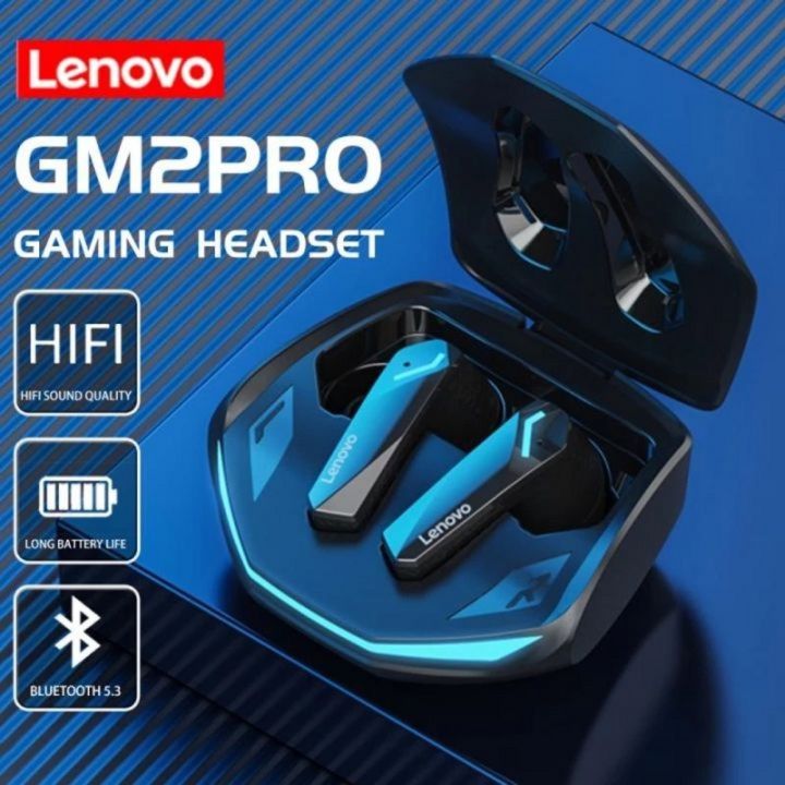 Original Lenovo GM2 Pro Bluetooth 5.3 Headset with Microphone Low Latency Gaming Wireless ...