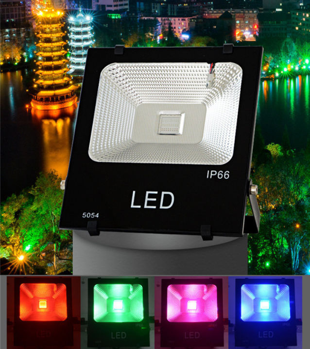 Angelila Led Flood Light 100W 50W 30W 20W Warm White Pure White Purple ...