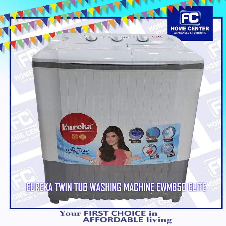 EUREKA TWIN TUB WASHING MACHINE EWM850D ELITE | Lazada PH