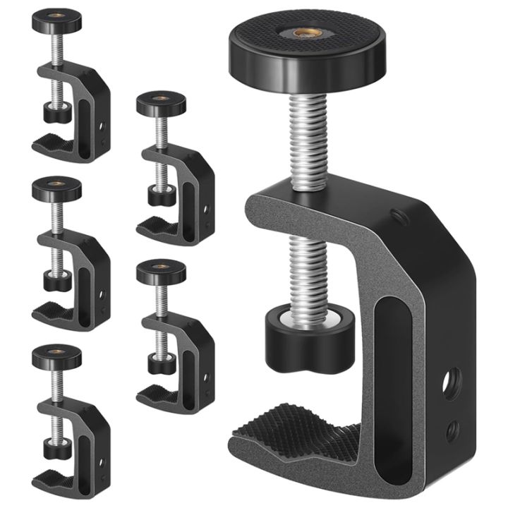 (FUZM) Support Clamp Table Clamp Universal C Clamp with 1/4 Inch and 3/ ...