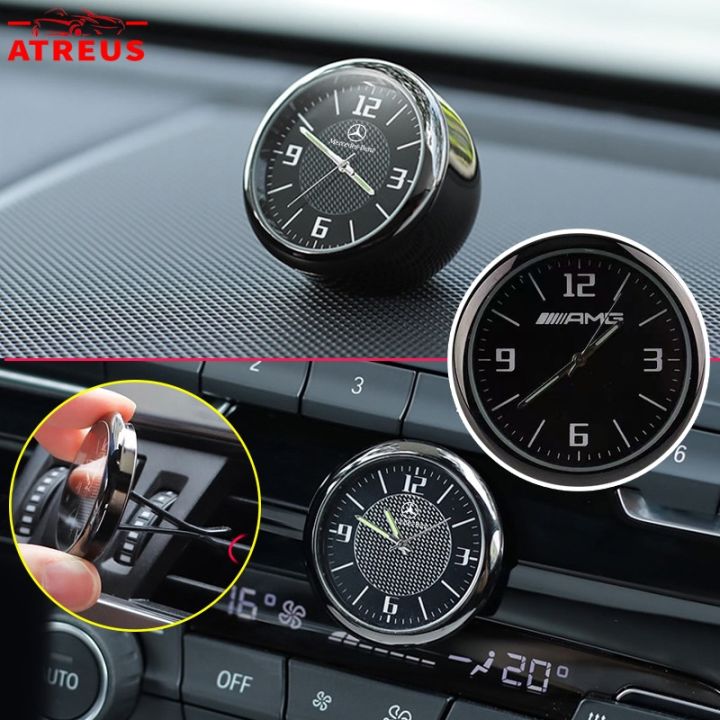 Mercedes Benz Car Mini Quartz Clock luminous Interior Center Console ...