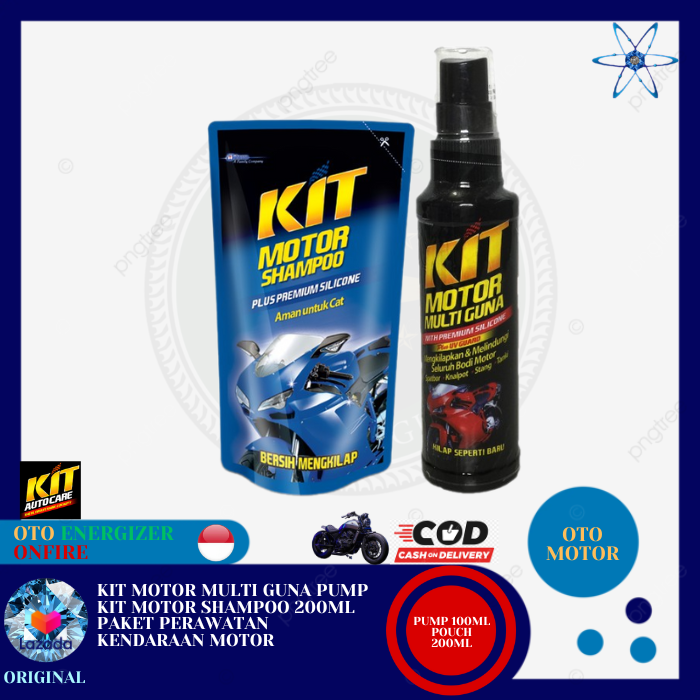 Paket Kit Motor Multi Guna Pump 100ml Ft Kit Motor Shampoo 200ml ...