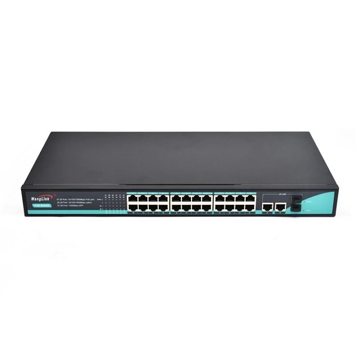 Gigabit Poe Network Switch Rack Mount Type 24 Port 10/100/1000Mbps Poe ...