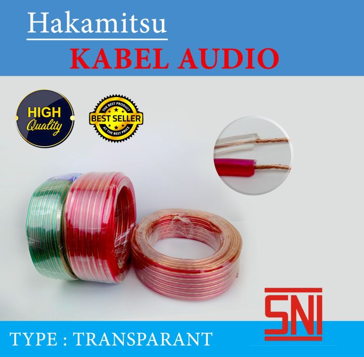 KABEL LISTRIK TRANSPARAN KABEL SERABUT PER ROL 2 X 80 2x80x100Meter ...