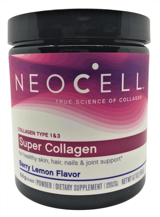 NeoCell Super Collagen Type I and III Powder 198g (7oz) (Berry Lemon ...