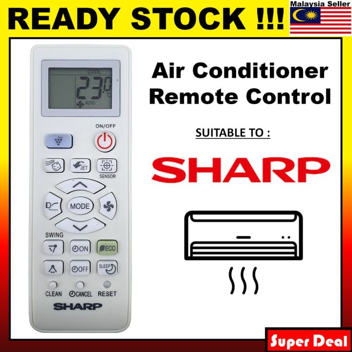 SHARP Air Cond Aircon Aircond Remote Control Replacement (SH-810) | Lazada