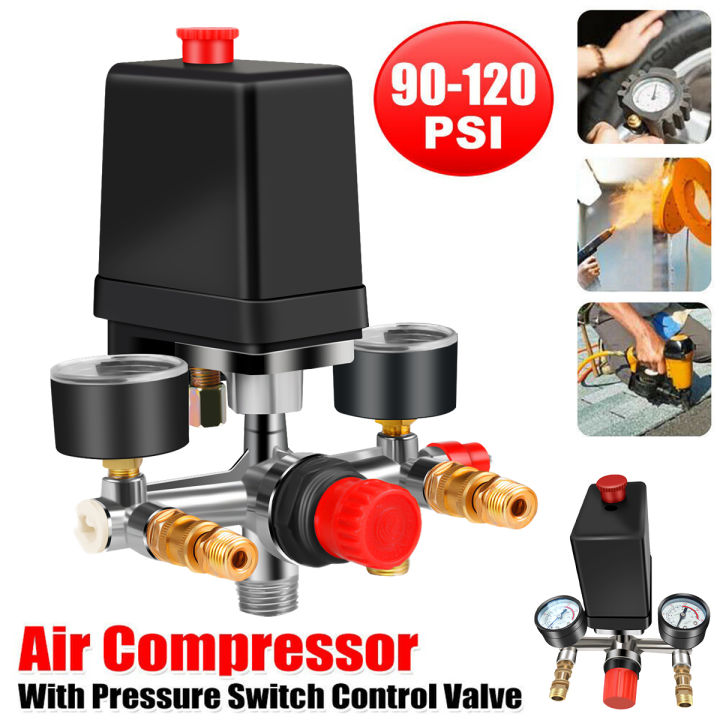 90-125PSI Vitatools Switch Otomatis Mesin Compressor Automatic Pressure ...