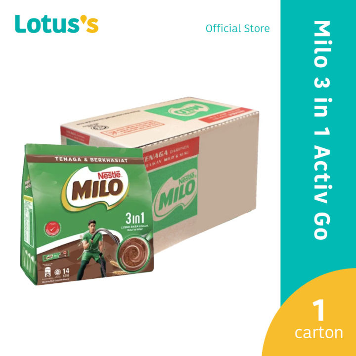 Milo 3 in 1 Activ Go 33g x 14 sachets x 24 packs (1 Carton) | Lazada