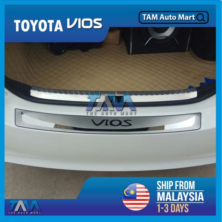 Toyota Vios Rear Bumper Protector - Out Trim Strip Trunk Sill Guard For ...