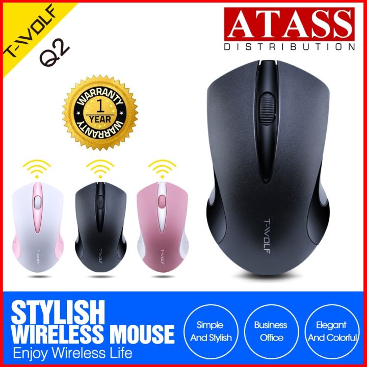 T-Wolf Q2 Q4 MX350 MX450 2.4GHz Wireless Mouse USB Optical Mouse | Lazada