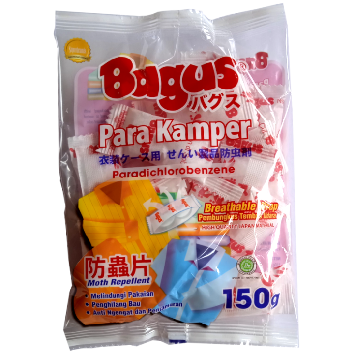 Kamper kapur barus lemari pakaian/baju/buku BAGUS PARA KAMPER 150 gram ...