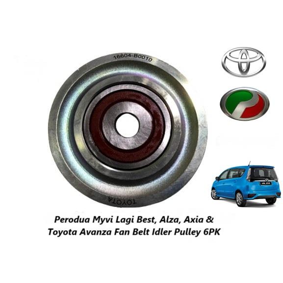 Perodua Myvi Lagi Best, Alza, Axia & Toyota Avanza Fan Belt Idler ...