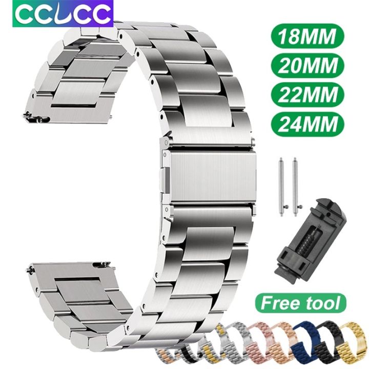 Stainless steel strap 18mm 20mm 22mm 24mm,watch band fitbit strap ...