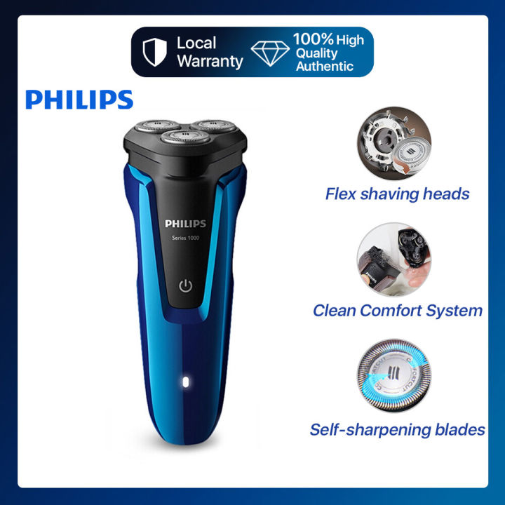 Philips Electric Shaver S1000 Rotary Rechargeable Washable with Three ...