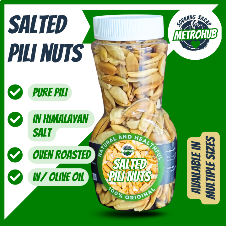 Salted Pili Nuts - Roasted With Himalayan Salt and Olive Oil - In a ...