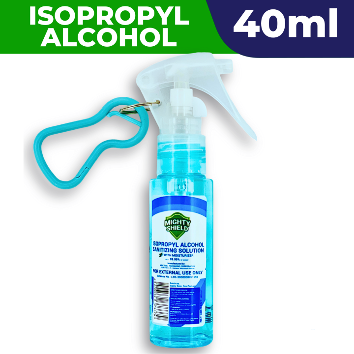 Mighty Shield Isopropyl Alcohol with Moisturizer 40mL - POCKET SPRAYER ...