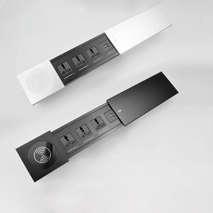 Recessed Power Socket,with USB Ports Wireless Charging Station for ...