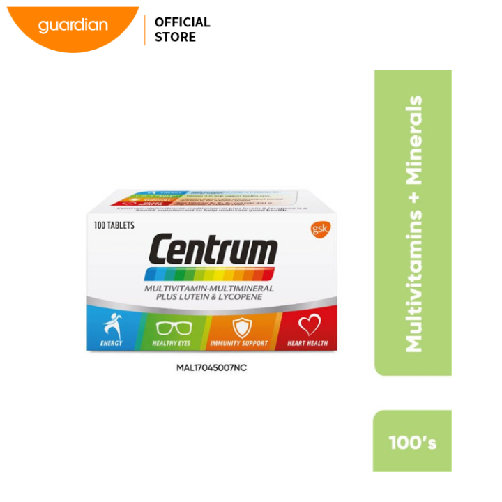 CENTRUM Multivitamin Multimineral Supplement 100S (Young Adults) | Lazada