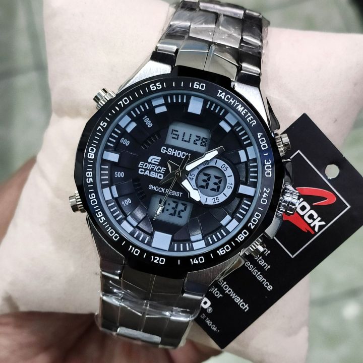 Onhand G Shock Edifice Original Men's Full Stainless Steel Metal Action ...