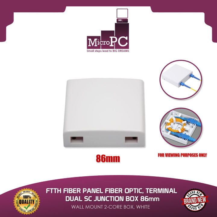 FTTH FIBER PANEL FIBER OPTIC, TERMINAL DUAL SC JUNCTION BOX 86mm, WALL ...