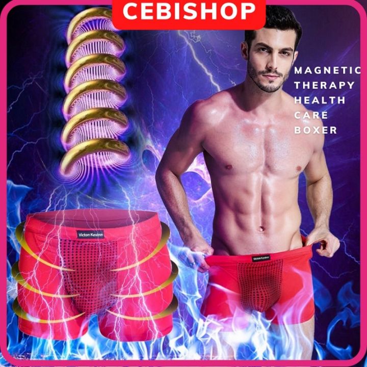 Shunaichi Mens Underwear Magnetic Therapy Health Boxer Japanese