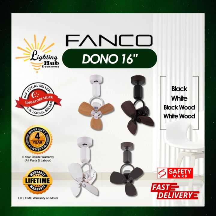 Fanco Dono 16" Corner/Wall Fan (4 Years Warranty) | Lazada Singapore