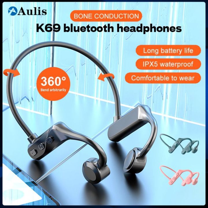 NEW Bone Conduction Wireless Bluetooth Earphones Waterproof Headphones ... NEW Bone Conduction Wireless Bluetooth Earphones Waterproof Headphones ...